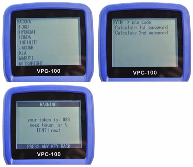 Calculator Immo Pin Code VPC-100 - toate marcile de masini 500 tokens