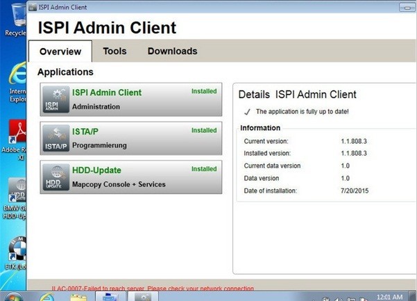 Tester Profesional BMW ICOM A2+B+C cu Laptop Lenovo versiune HDD