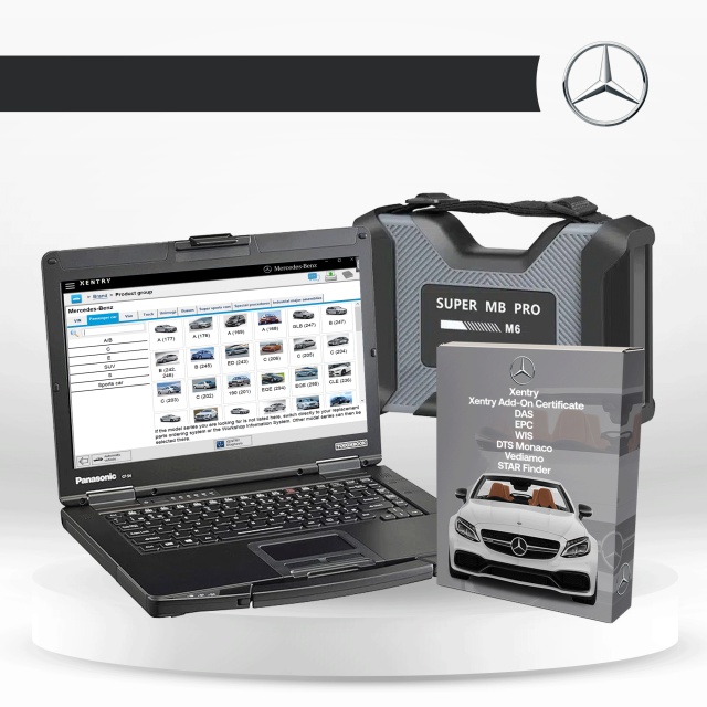 Kit Tester diagnoza Mercedes MB STAR COMPACT / MB PRO M6 + Laptop ...