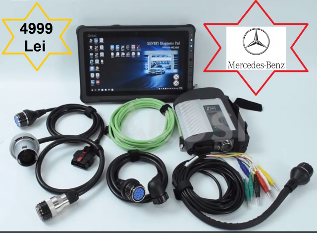 MB STAR COMPACT C4 SD Connect Pro + Tableta Militara Getac F110 I5/I7 ...