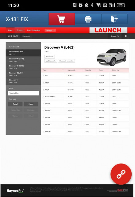 OBFCM Kit Original Tableta Launch X431 10.1" + Interfata Easydiag ...