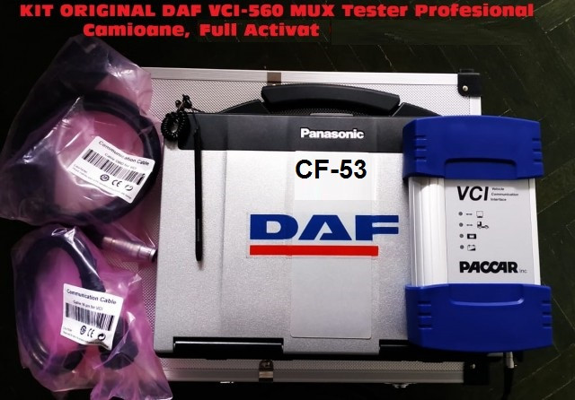 DAF VCI-560 MUX Tester Profesional Camioane DAF Kit complet