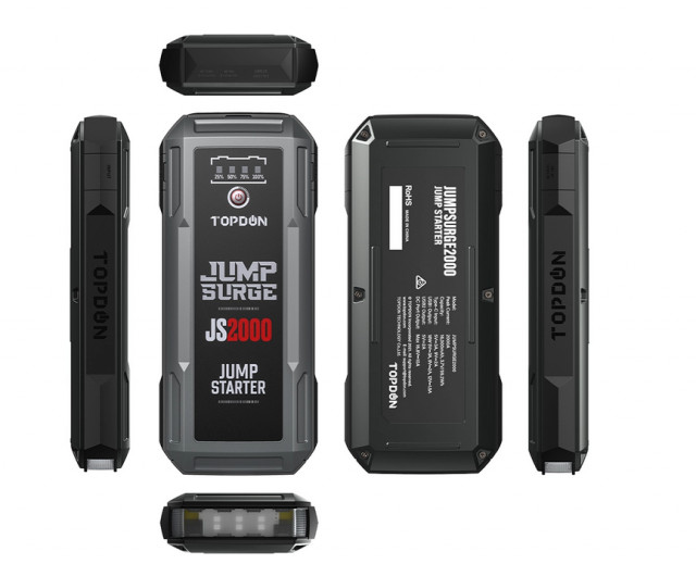 Robot portabil pentru pornirea masinii, 16000mAh, 2000A, TOPDON JS2000 ...