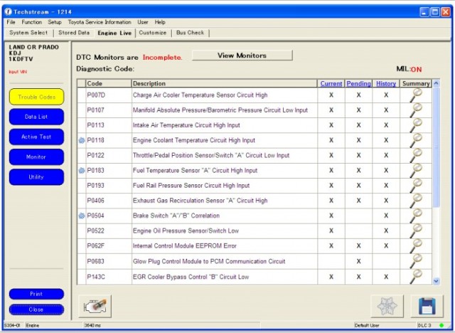 Tester profesional Toyota IT3 Global Techstream GTC OTC VIM OBD