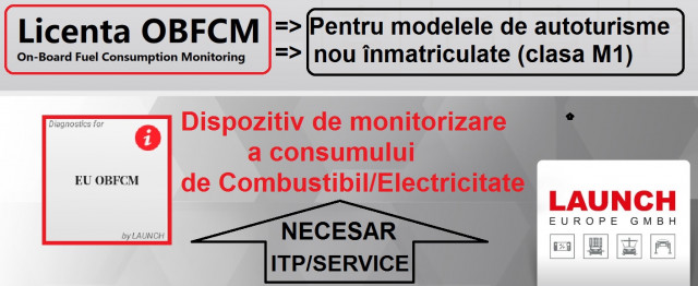Licenta OBFCM Launch X431 Europa, dispozitiv de monitorizare a ...