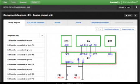 HaynesPro WorkshopData Car, original software, online acces