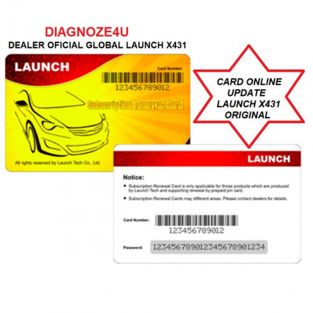 Card Original Actualizare Abonament Software Launch X431 1/2 ani PROS V ...
