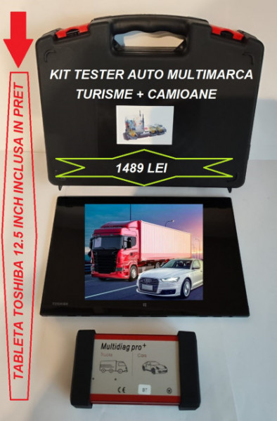 Kit Tester Auto Profesional Multidiag Pro+ Turisme & Camioane in limba ...