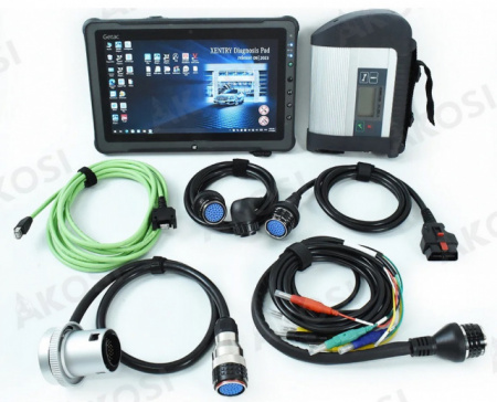 MB STAR COMPACT C4 SD Connect Pro + Tableta Militara Getac F110 I5/I7 ...