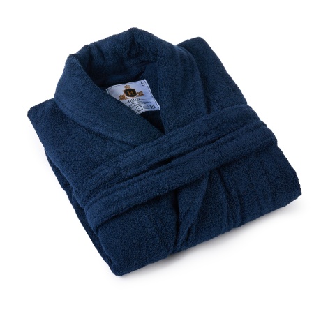 Halat de Baie Bleumarin Pufos