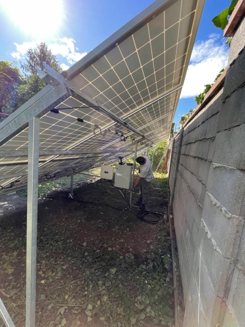 Modul Structură de fixare pe sol pentru 42 de panouri fotovoltaice de 450W