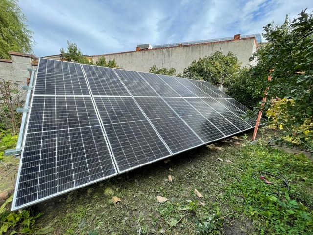Modul Structură de fixare pe sol pentru 42 de panouri fotovoltaice de 450W
