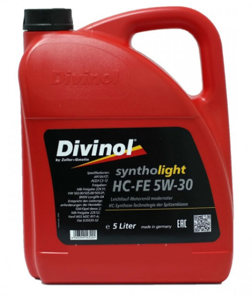 Ulei de motor, DIVINOL SYNTHOLIGHT HC-FE 5W-30, 5L