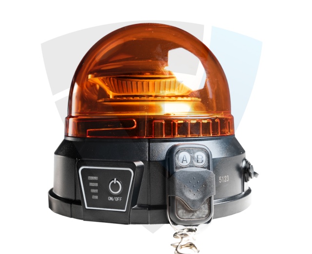 Girofar 45 LED 12-24 V baterie,telecomanda