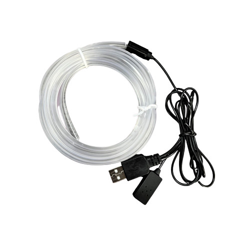 Fir neon cu LED RGB , cu mufa USB si buton , 2 Metri