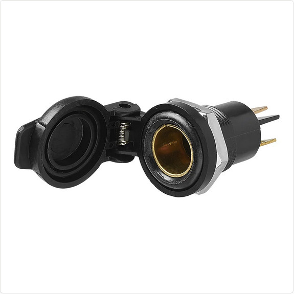 Priza auto 12V/24V-16A pentru stecher DIN