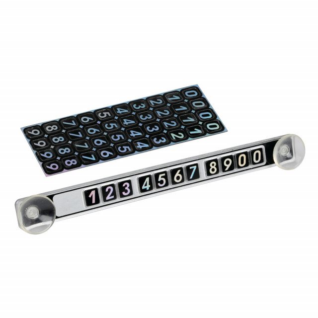 Suport numar de telefon pentru parcarea temporara