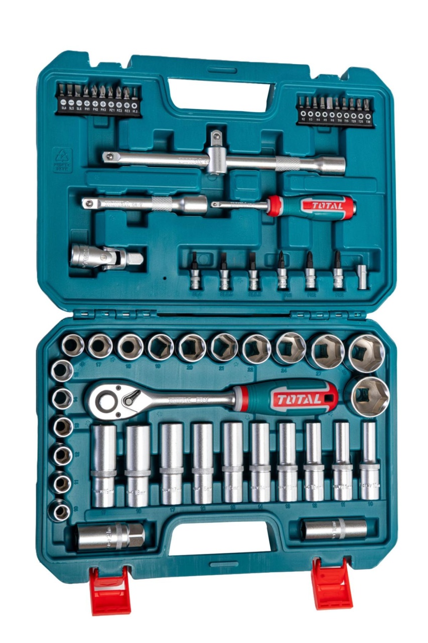 TOTAL - TRUSA DE CHEI TUBULARE 1/2" 62 PIESE