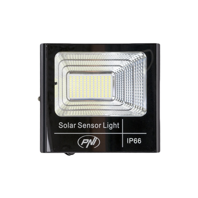 Reflector LED 50W PNI GreenHouse WS60 cu panou solar, acumulator 12AH ...