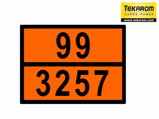 Placa ADR aluminiu - BITUM PENTRU PAVAJE