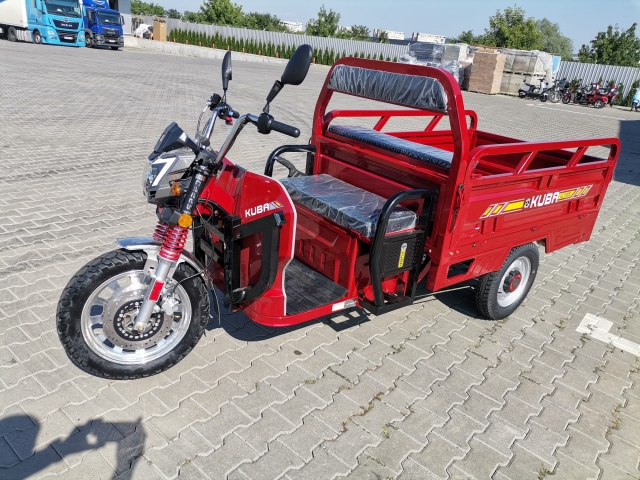 Triciclu electric KUBA GL15000 cu bena 1500W, Fara permis, 25 km/h