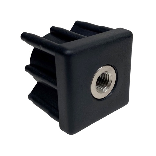Tampon plastic patrat cu filet interior 40x40mm M20 1.5mm