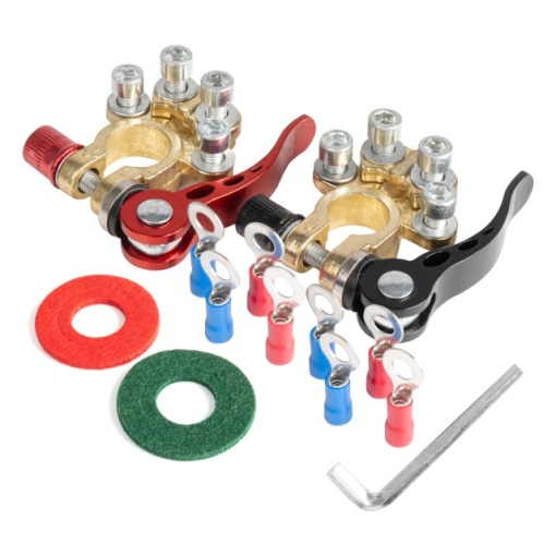 Set borne rapide auto cu papuci si protectii