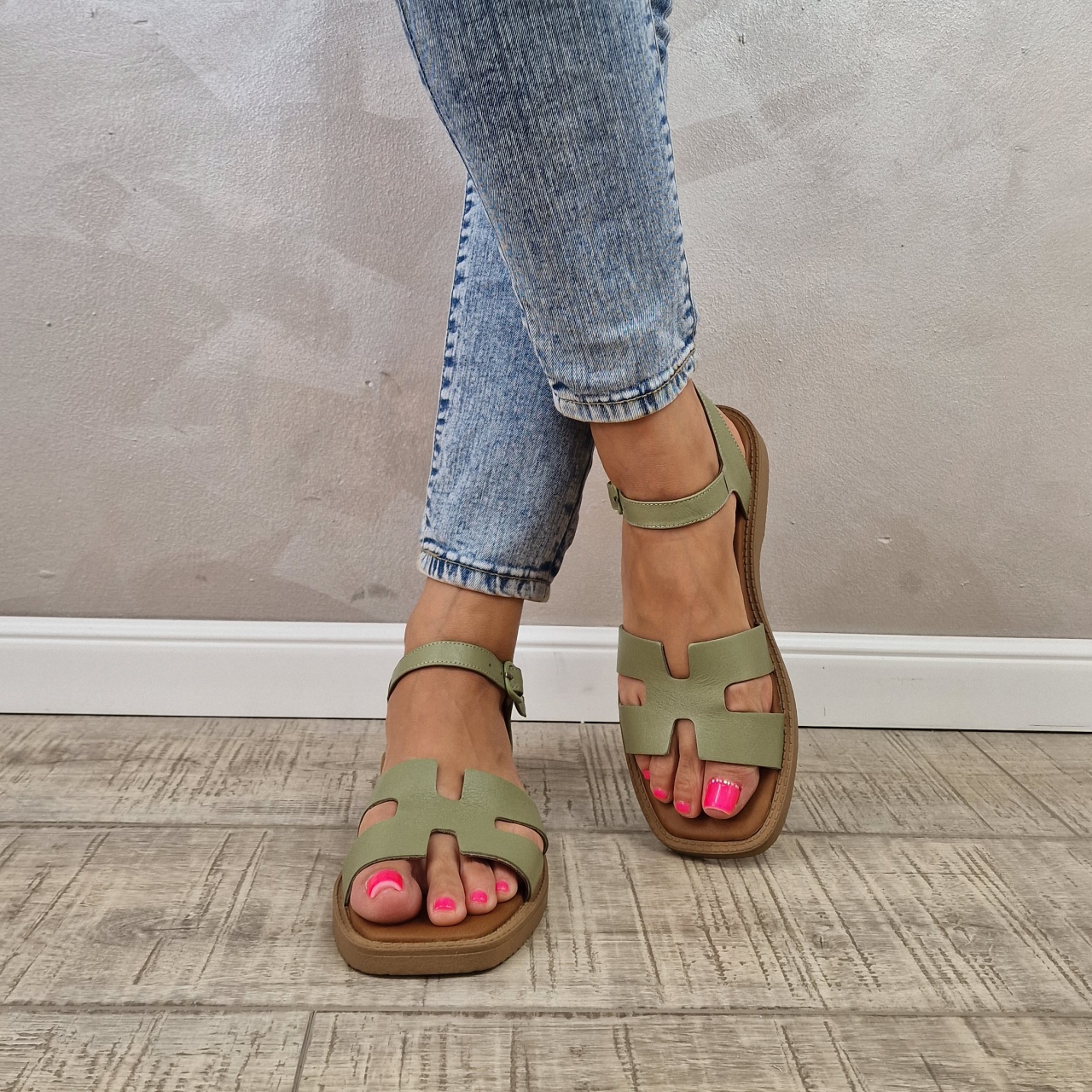 MANOS.RO Sandale dama piele naturala SV1364