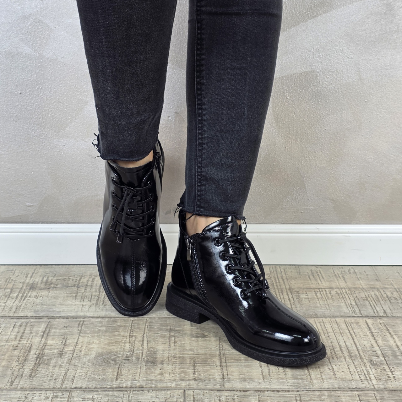 MANOS.RO Ghete dama casual Formazione piele naturala GD2497