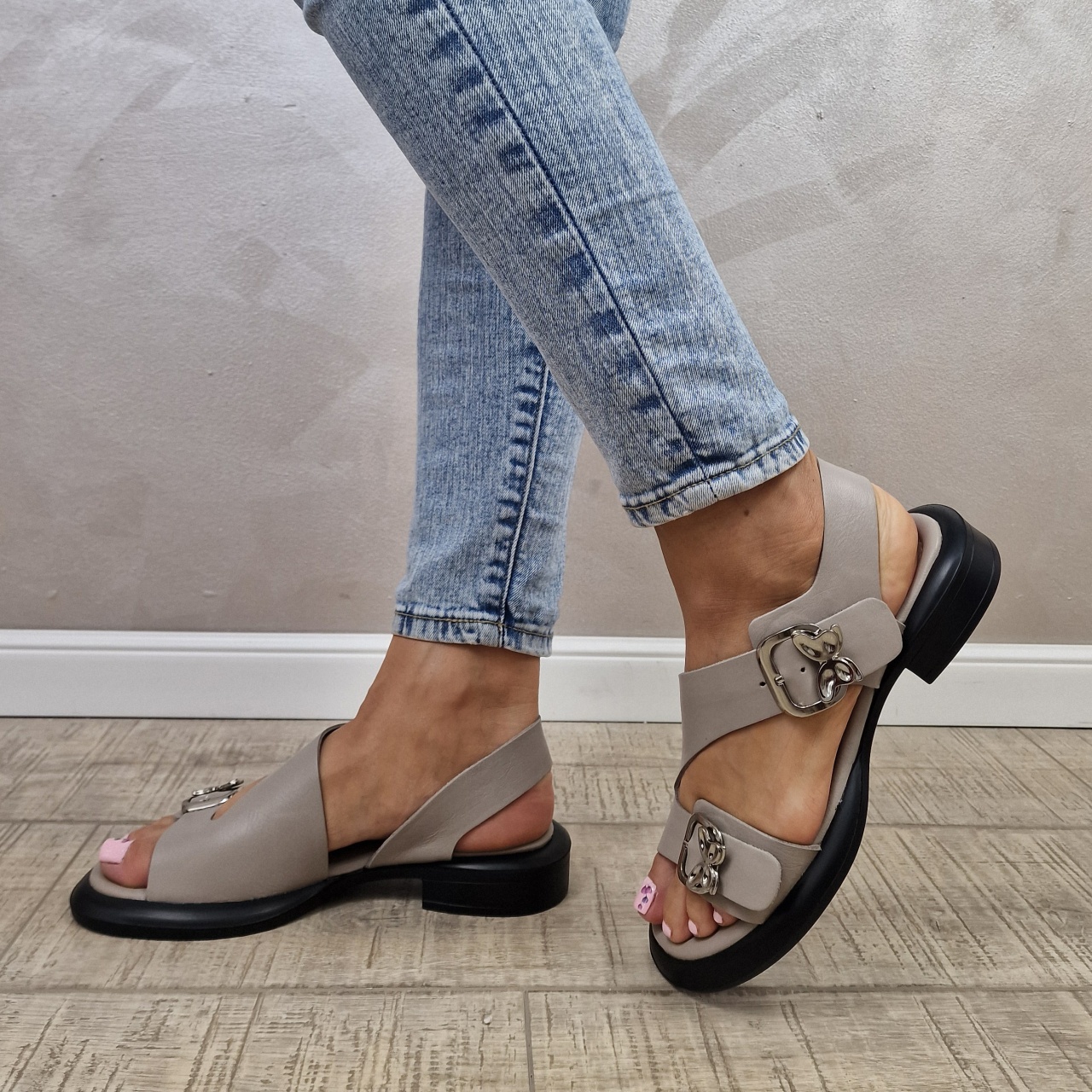 MANOS.RO Sandale dama piele naturala SV1349