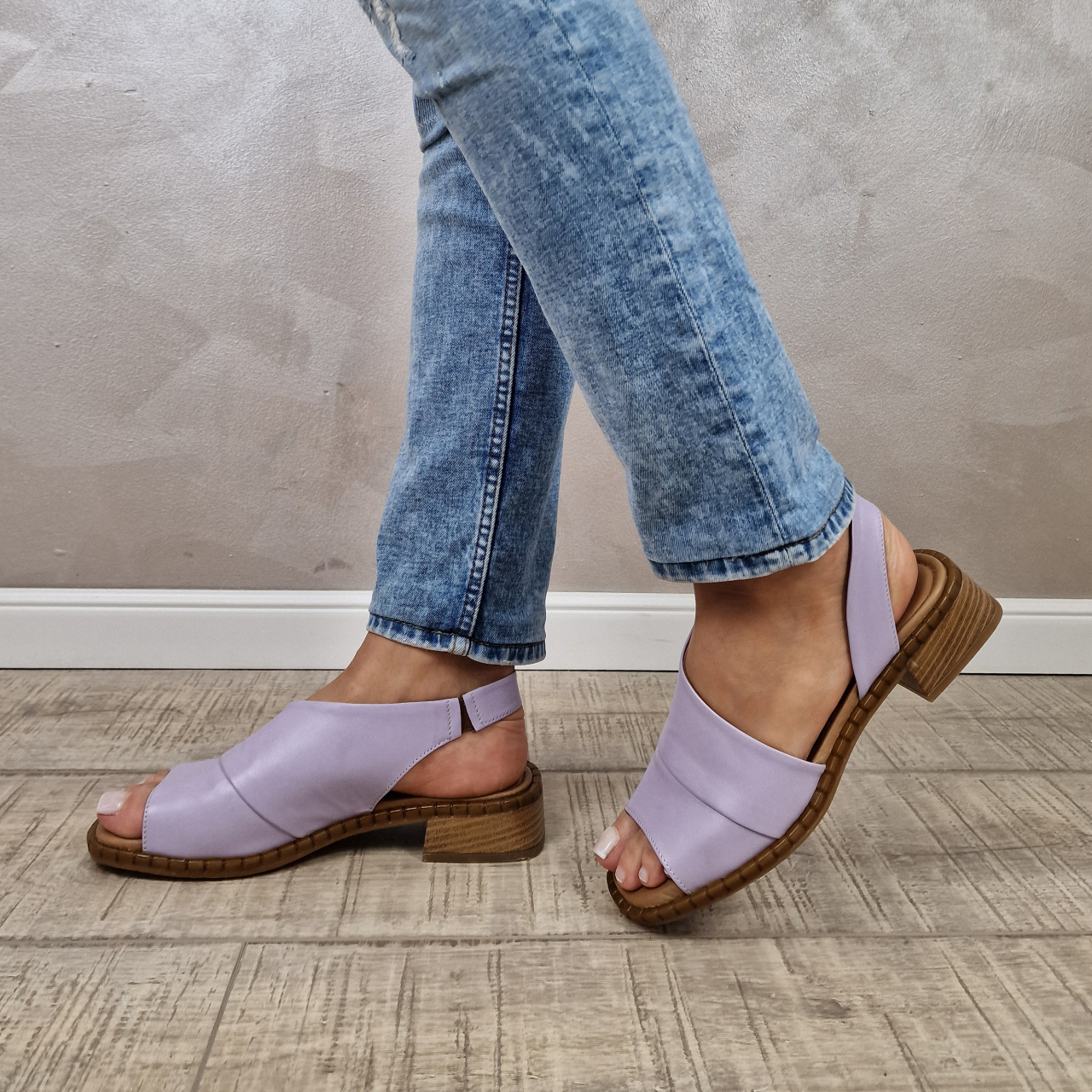 MANOS.RO Papuci/Sandale dama piele naturala ANNA VIOTTI SV1323