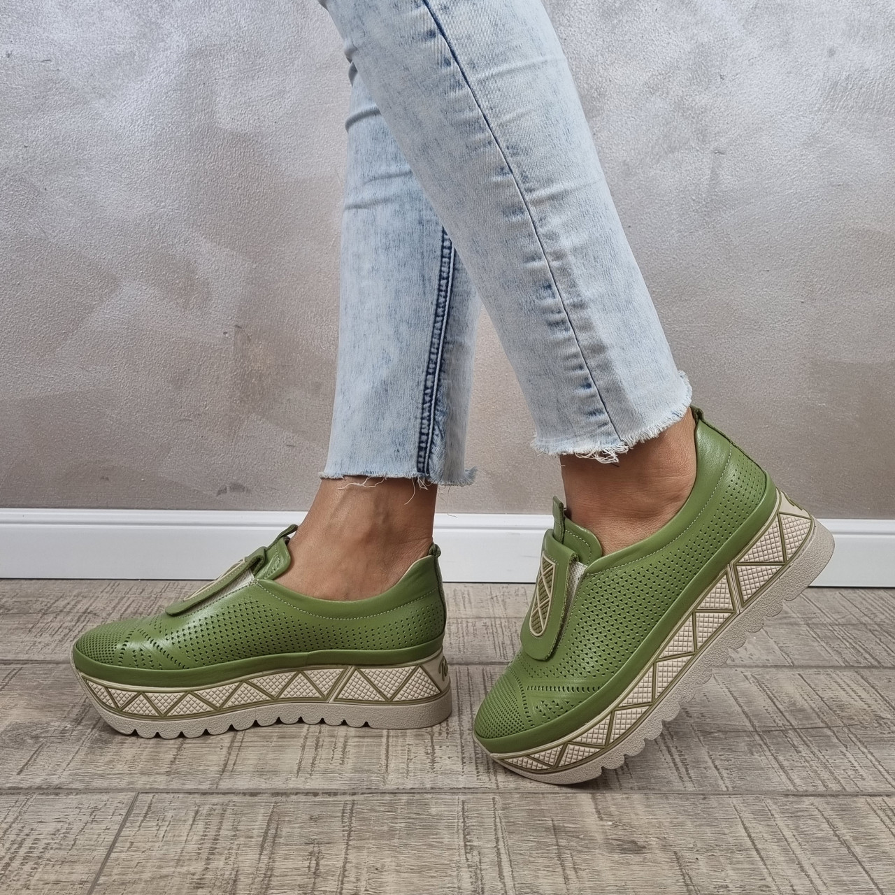 MANOS.RO Pantofi casual dama piele naturala PC1717