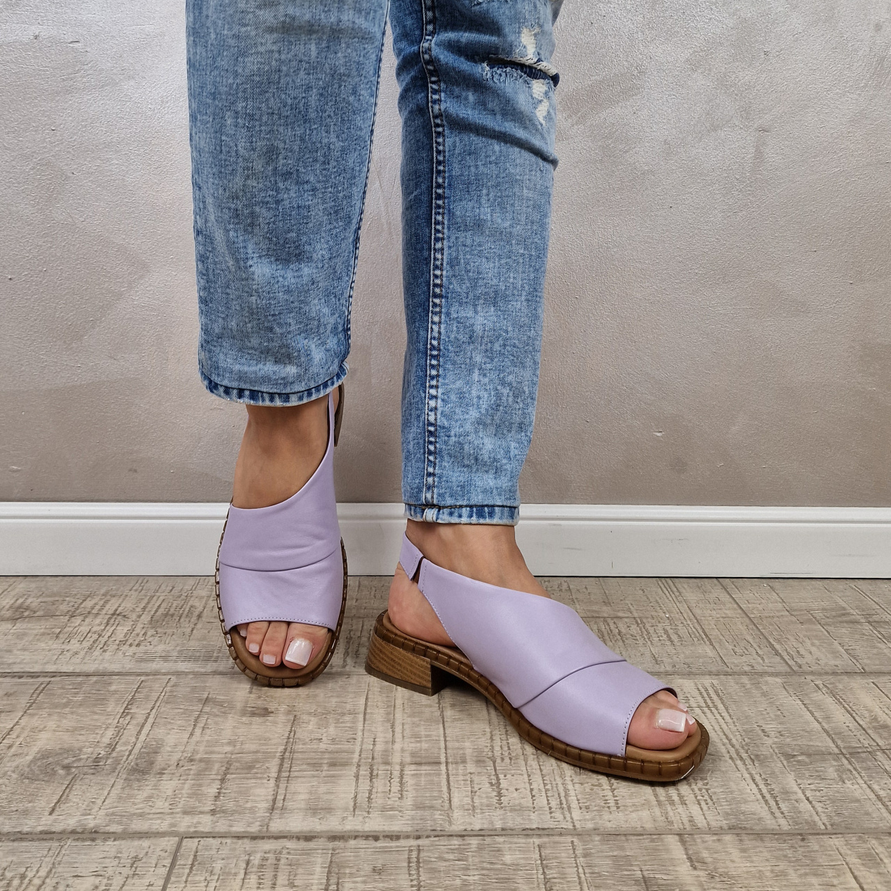 MANOS.RO Papuci/Sandale dama piele naturala ANNA VIOTTI SV1323