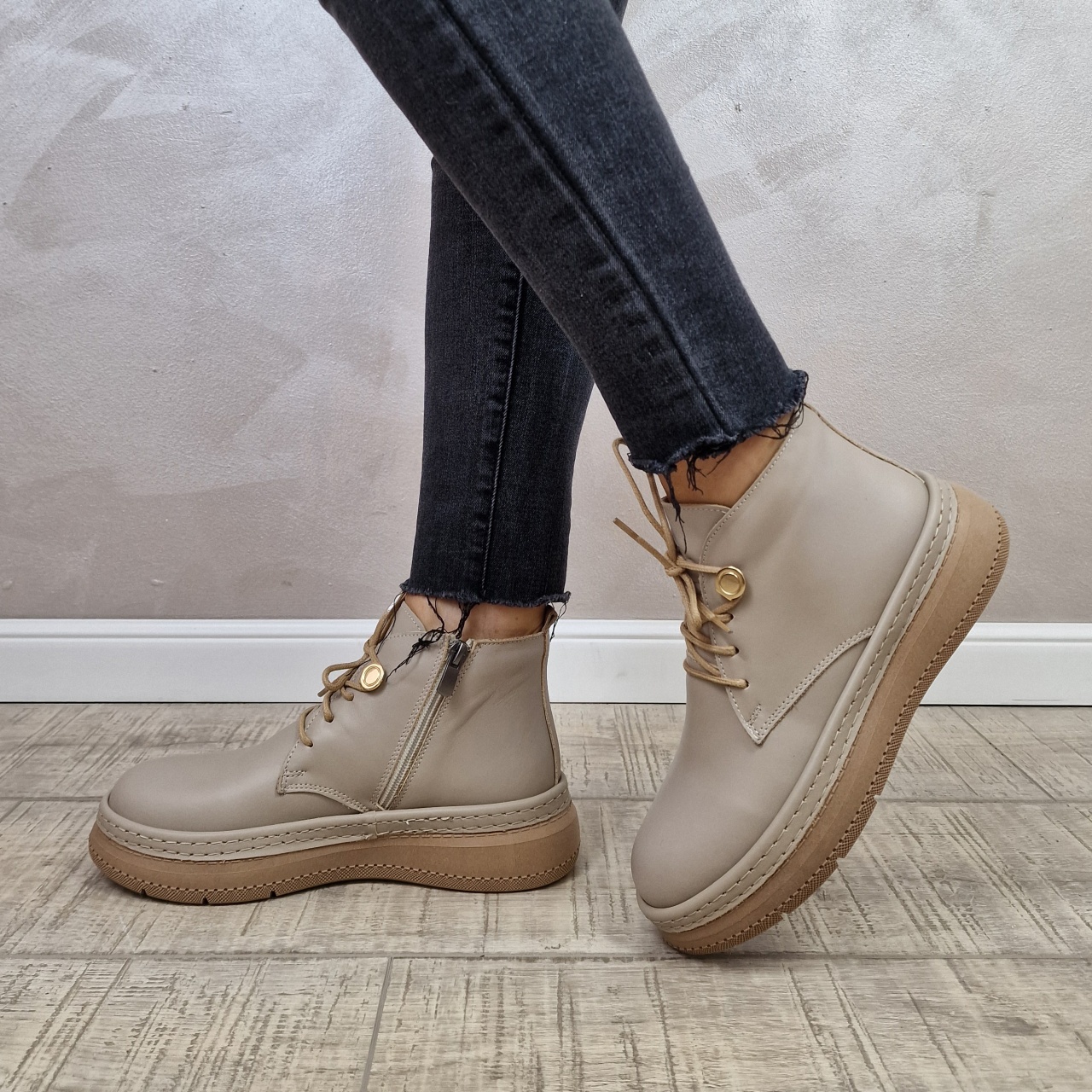 MANOS.RO Ghete dama piele naturala GD2010