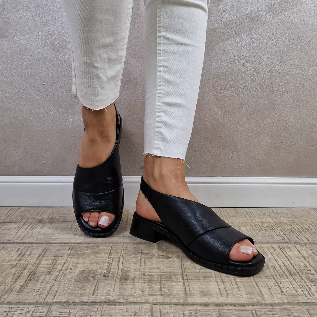 MANOS.RO Papuci/Sandale dama piele naturala ANNA VIOTTI SV1321