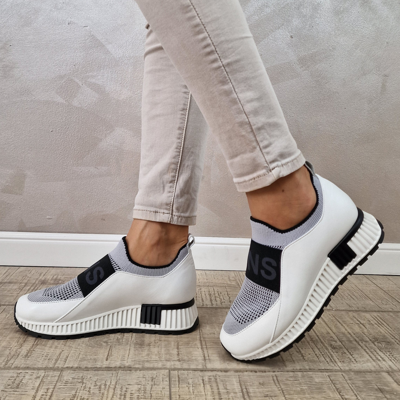 Pantofi casual/sport dama Manos.ro StretchFit/piele naturala PS393