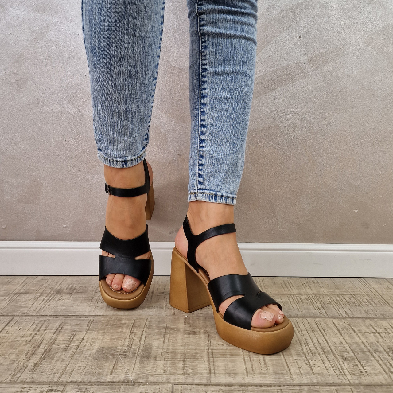 Papuci /Sandale dama Manos.ro piele naturala SP703