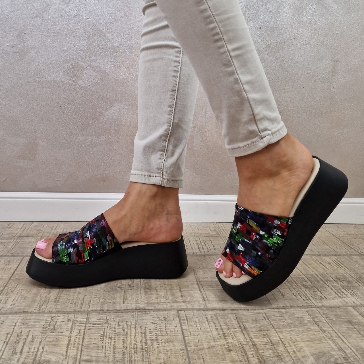 Papuci /Sandale dama Manos.ro piele naturala SP755