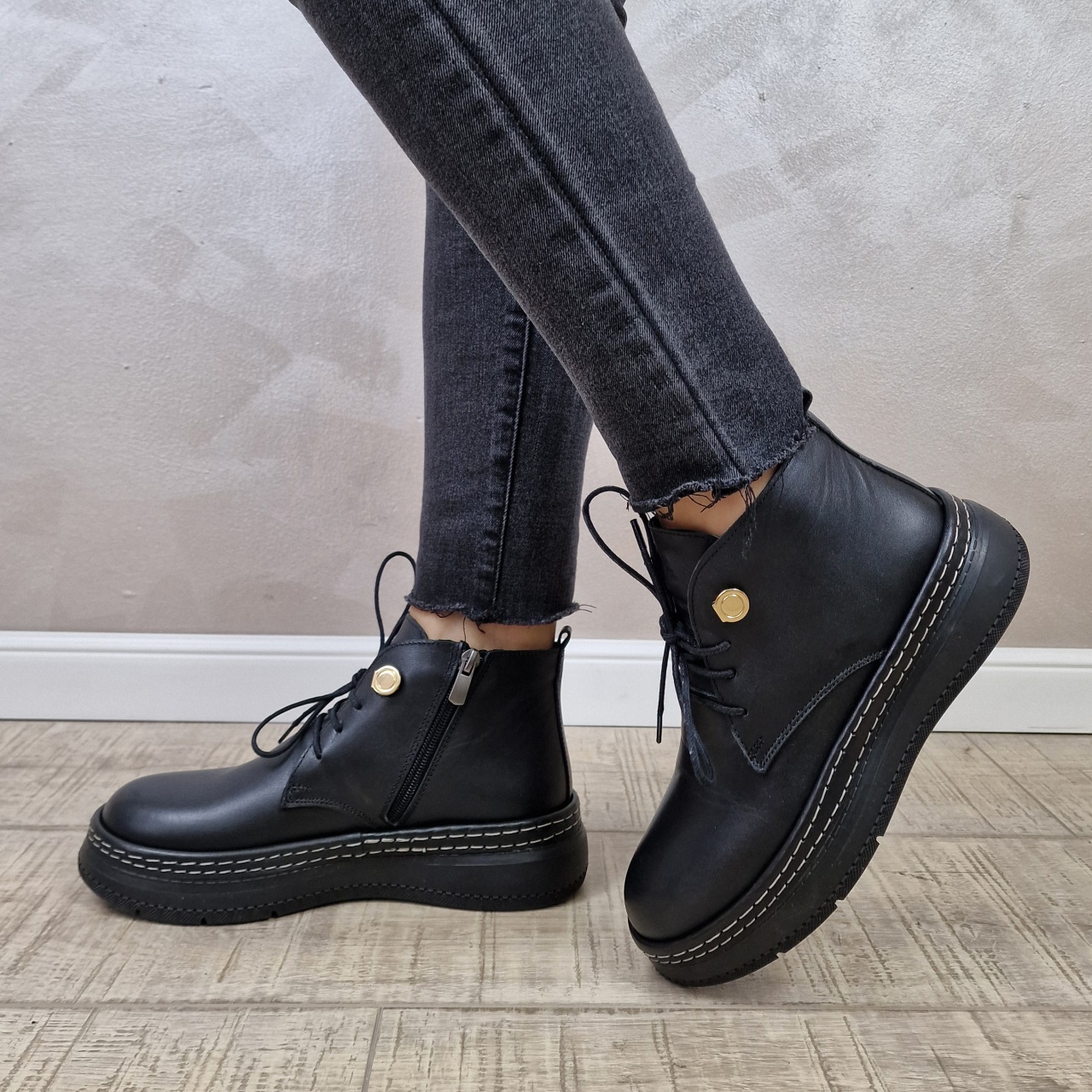 Ghete dama Caspian piele naturala GD1630