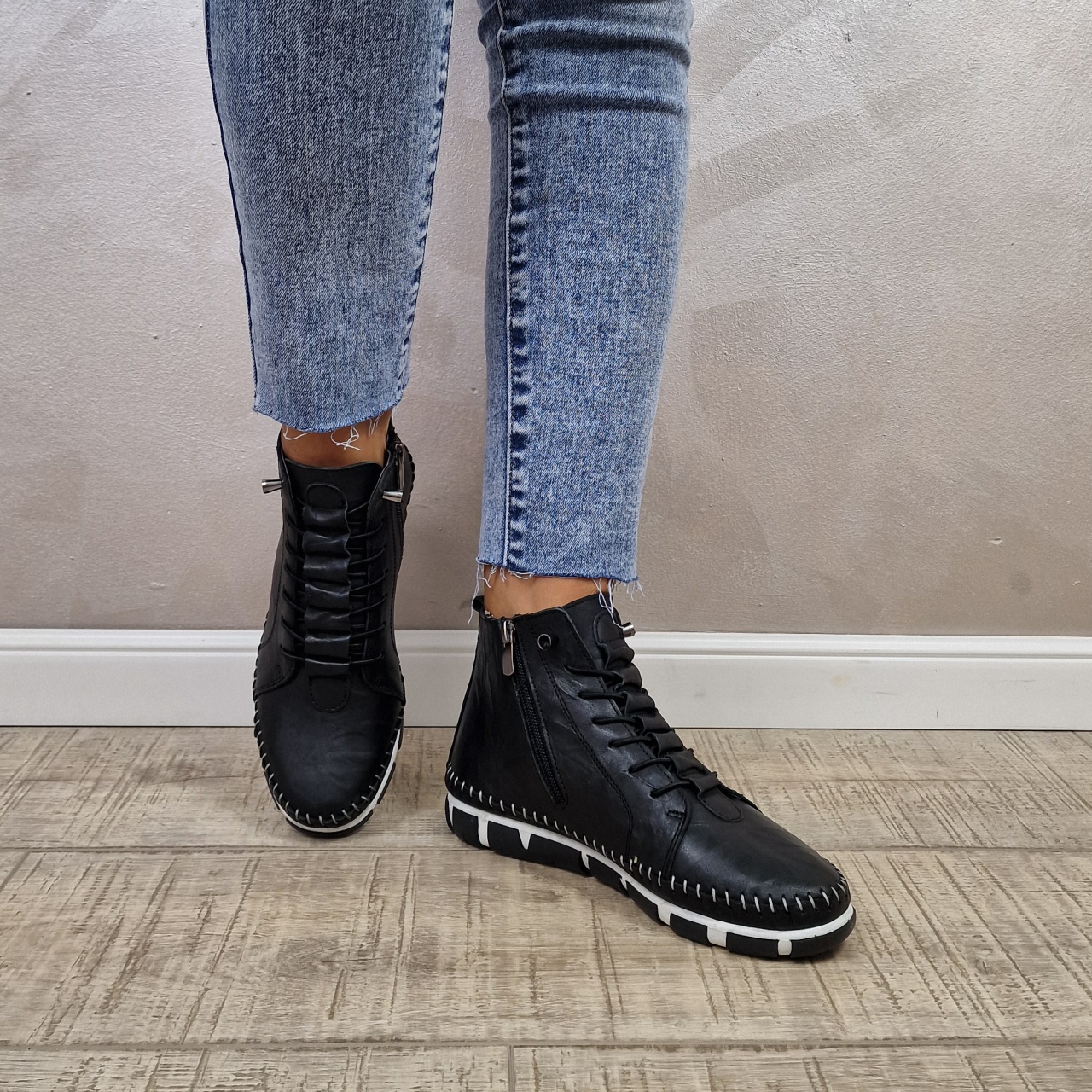 MANOS.RO Ghete dama piele naturala GD1991