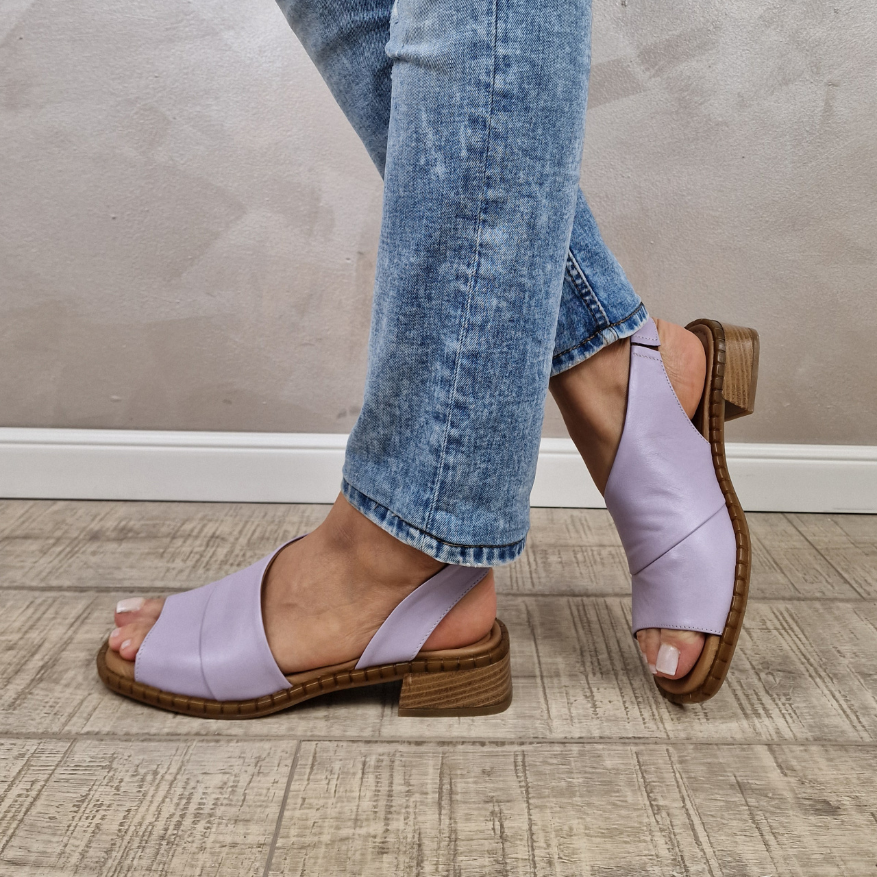 MANOS.RO Papuci/Sandale dama piele naturala ANNA VIOTTI SV1323