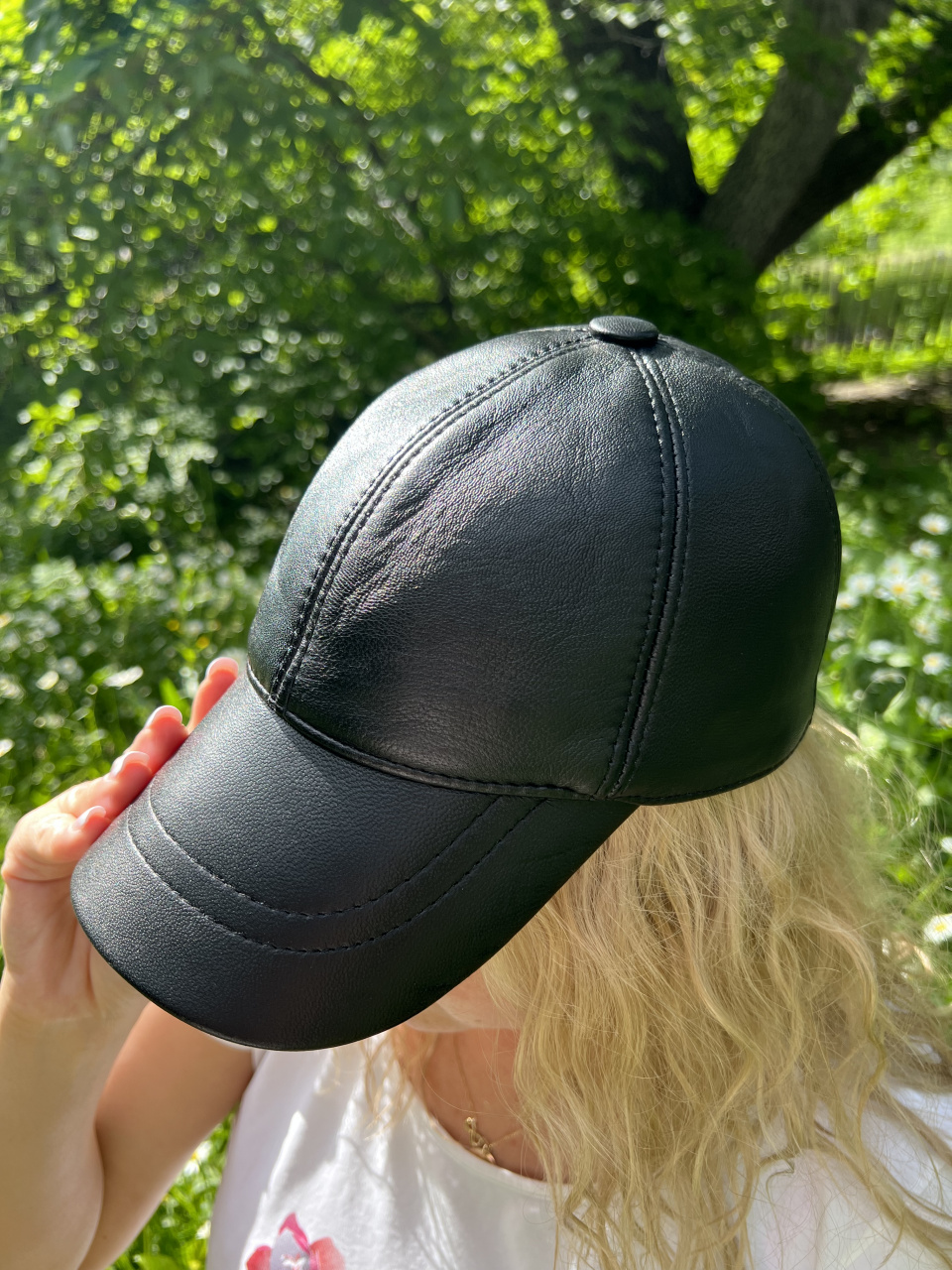 MANOS.RO Sapca din piele naturala