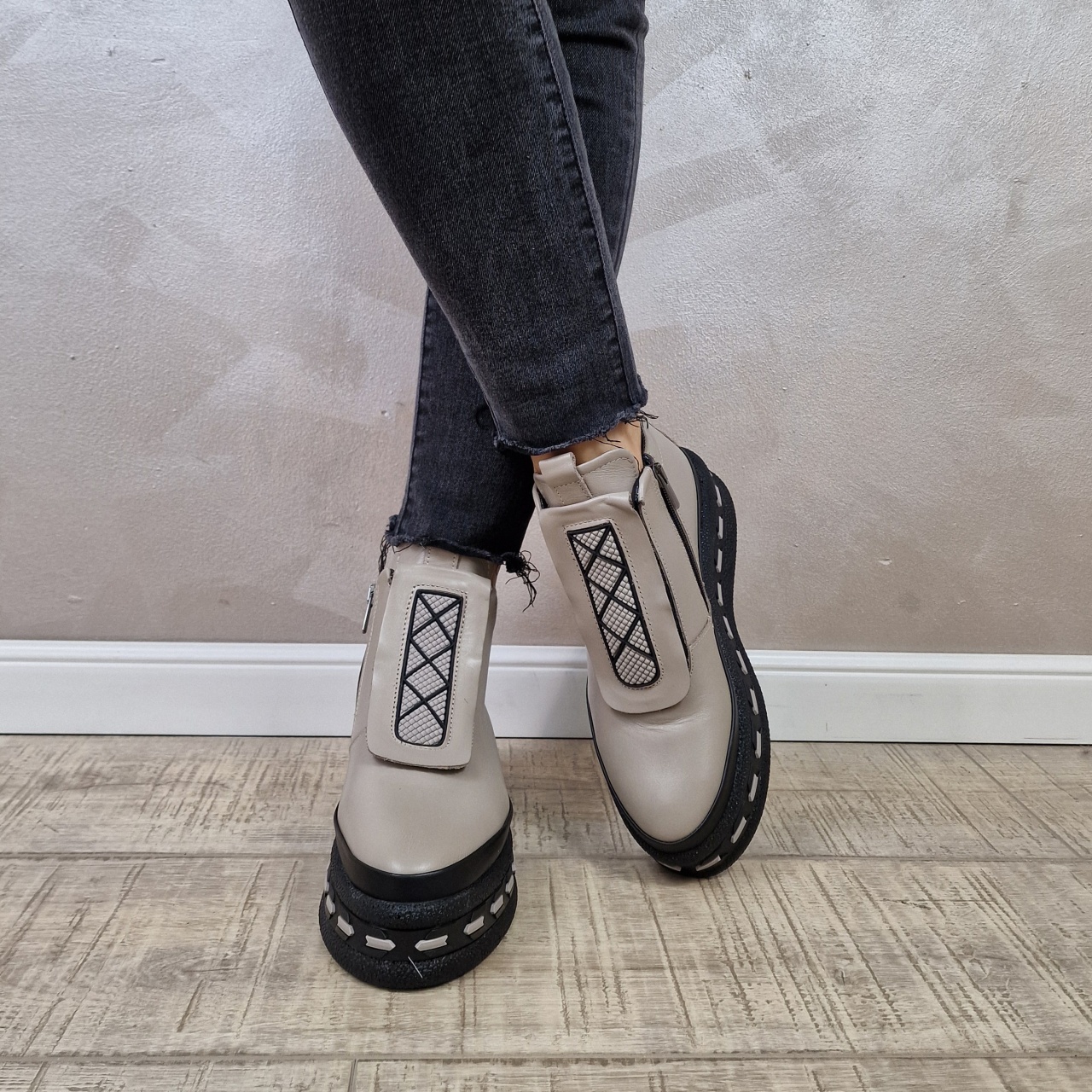 Ghete dama piele naturala MANOS.RO GO198