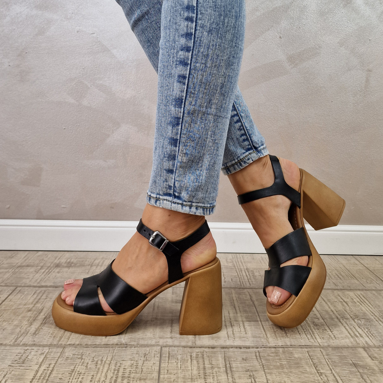 Papuci /Sandale dama Manos.ro piele naturala SP703