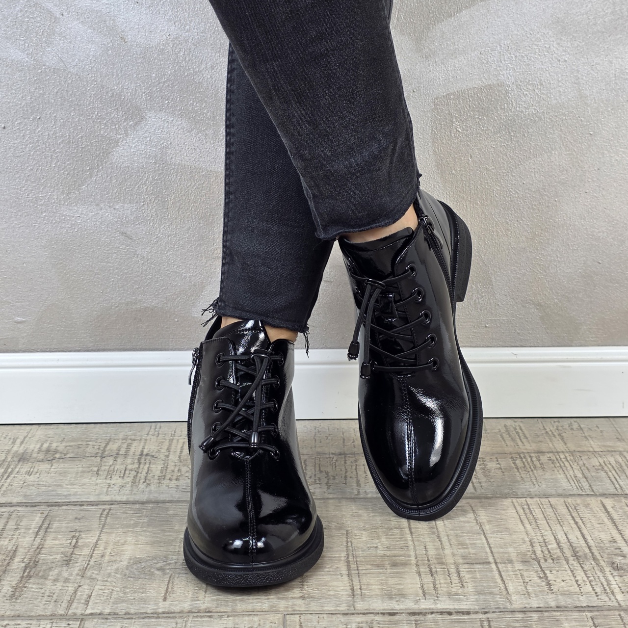 MANOS.RO Ghete dama casual Formazione piele naturala GD2497