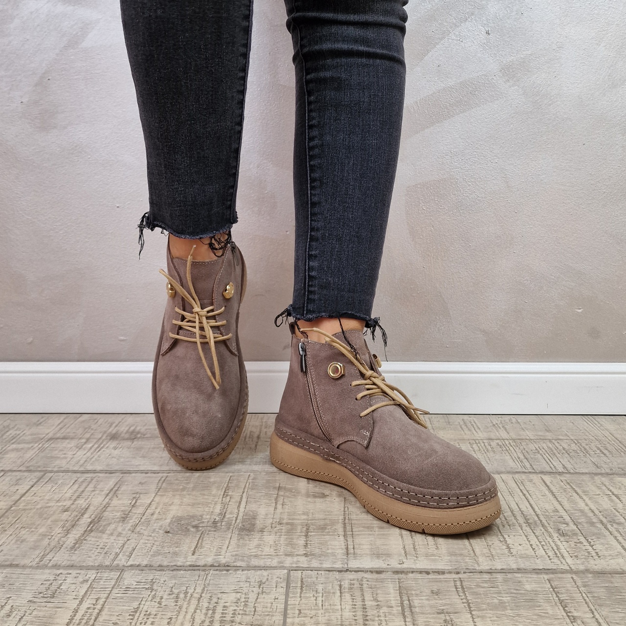 MANOS.RO Ghete dama piele naturala GD2013