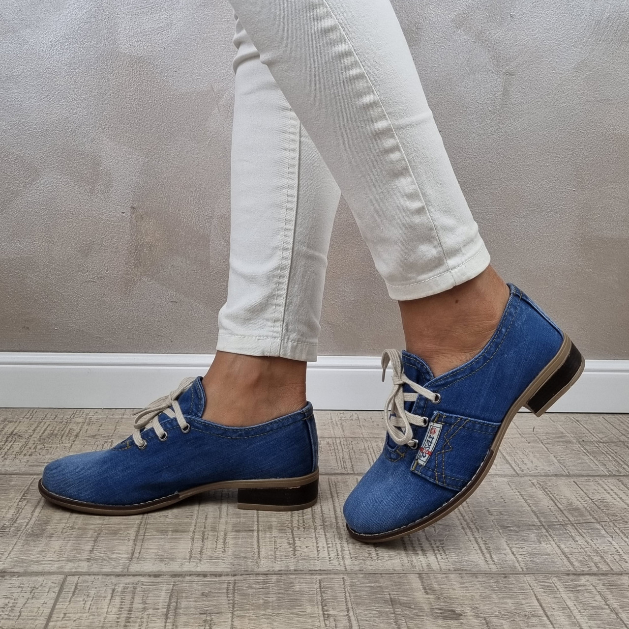 MANOS.RO Pantofi casual dama Jeans PJ02