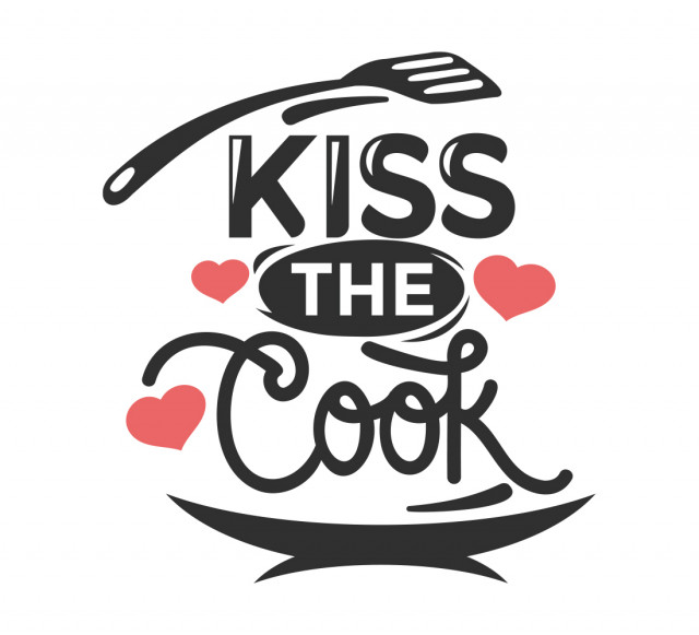 Sticker Bucatarie - Kiss the cook
