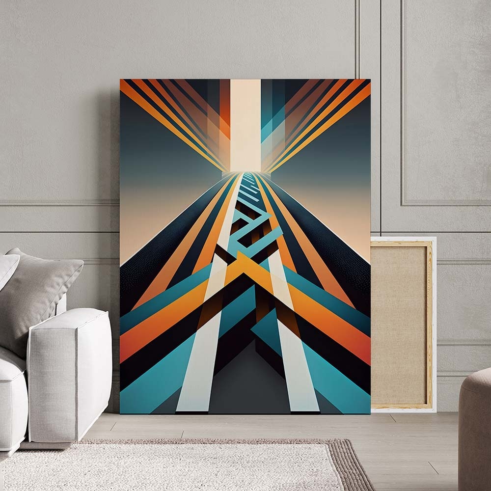 Tablou Canvas Modern Abstract - 3D Crossing roads