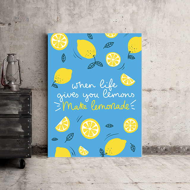 Tablou Motivational - When Life Gives You Lemon